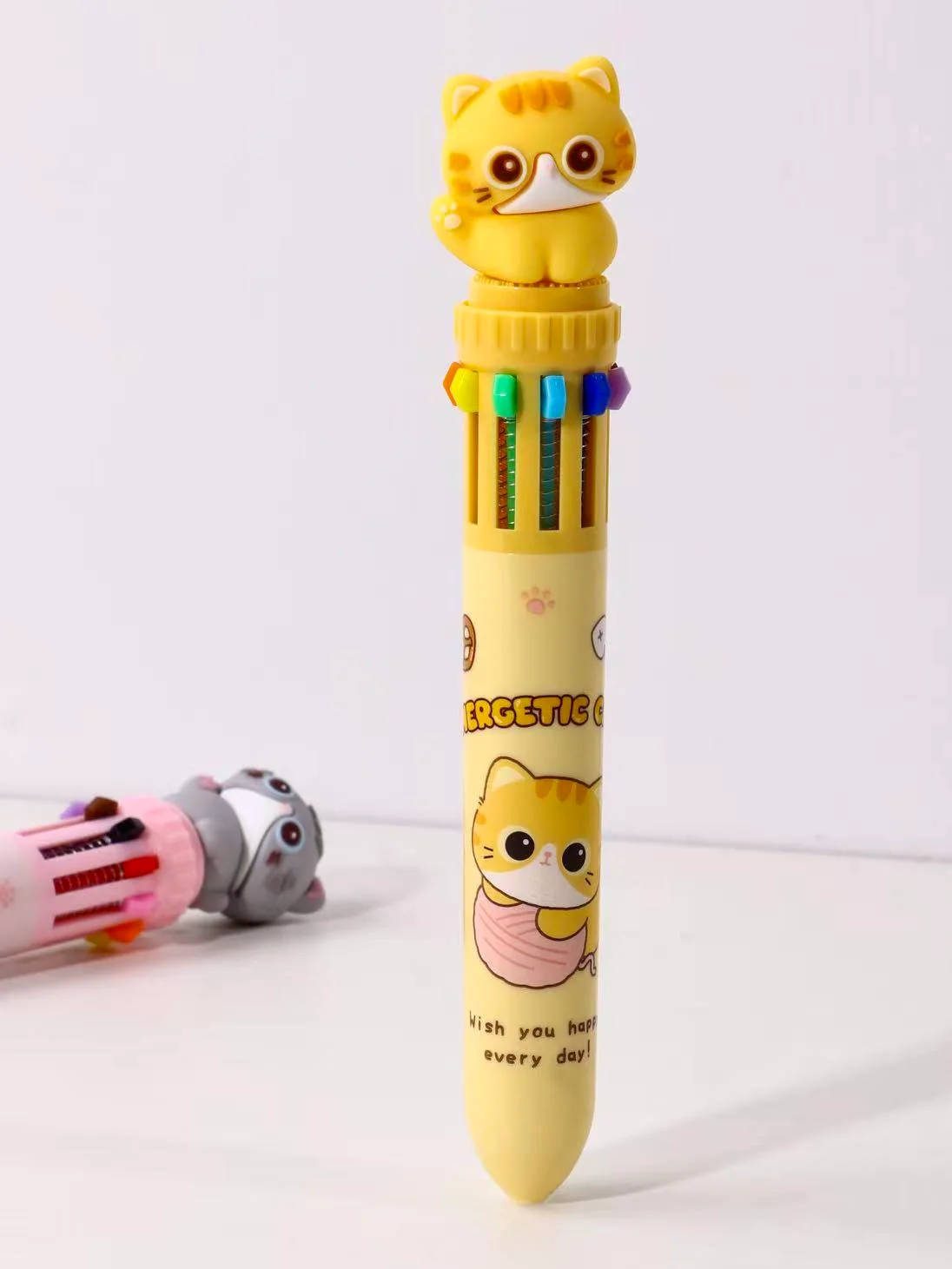 Cats 10-Color Retractable Ball Pen – Songbird Boutique