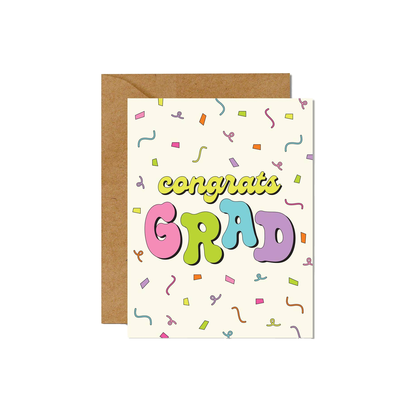 Congrats Grad Confetti Graduation Card – Songbird Boutique