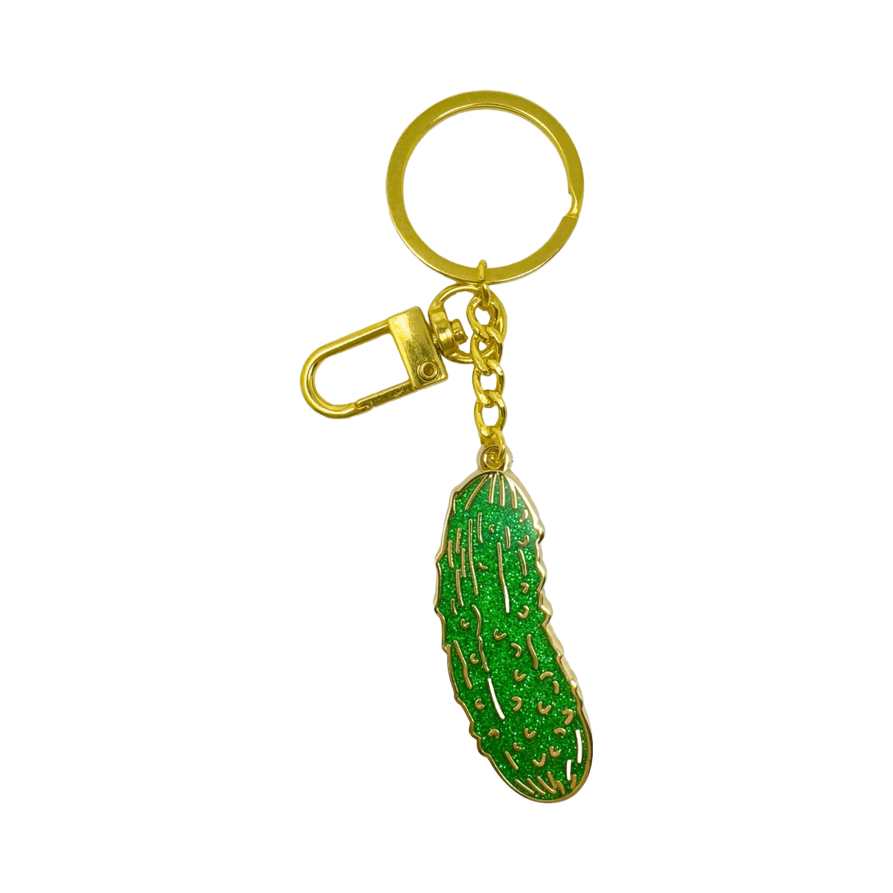 Pickle Enamel Keychain – Songbird Boutique