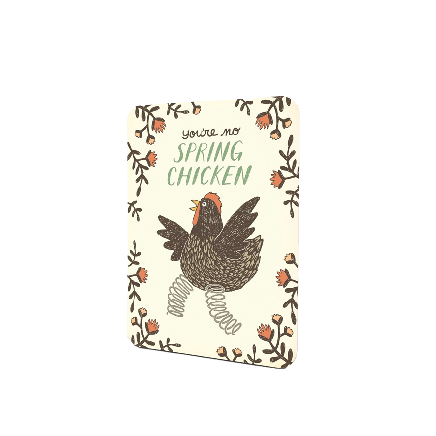Spring Chicken Deluxe Birthday Card – Songbird Boutique